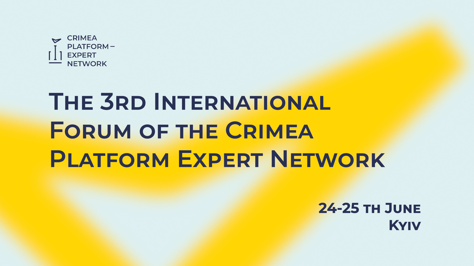 The 3rd international forum of the Crimea platform expert network will be held in Kyiv - Centre ...